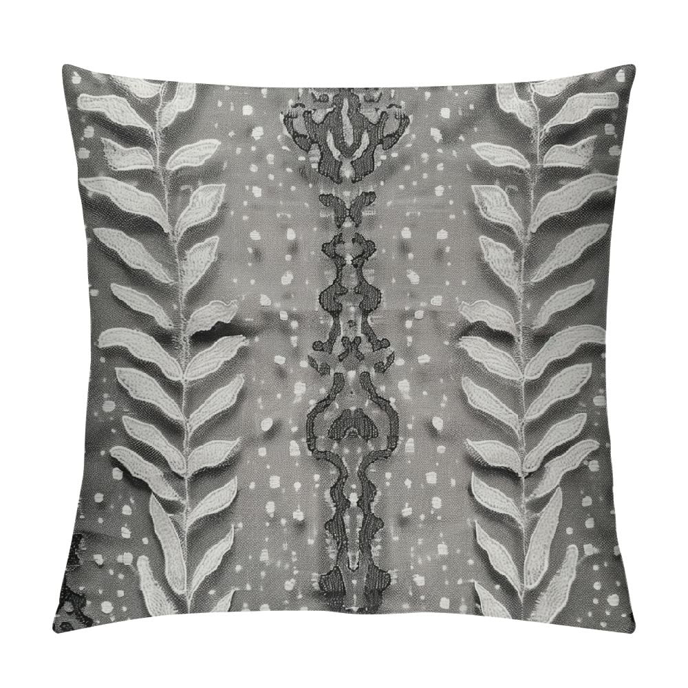 ONETECH Antelope Pillow Covers, Square Fawn Animal Gray Antelope Print ...