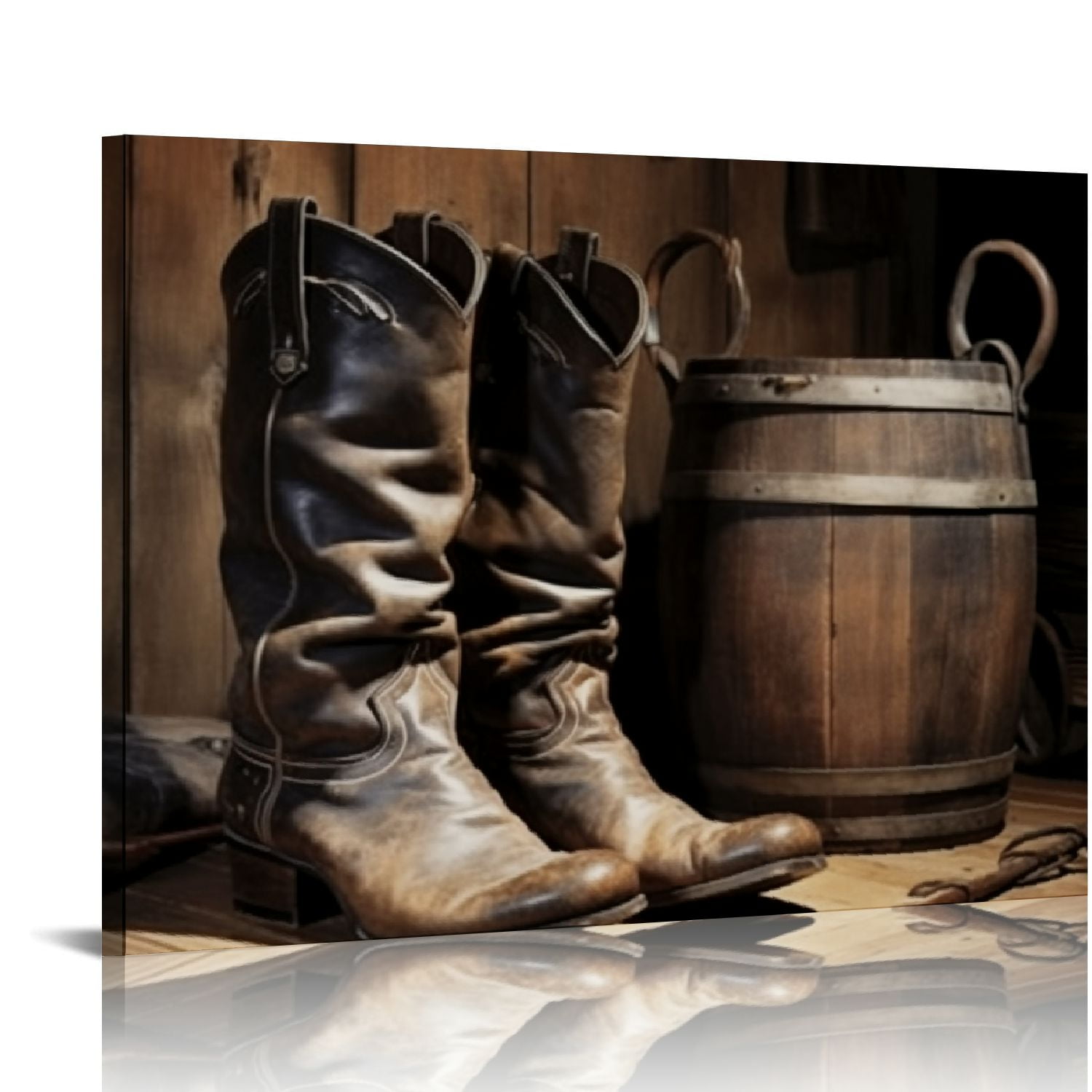 ONETECH Art for Cowboy Men Cowgirl Rustic Farmhouse Bathroom Poster ...