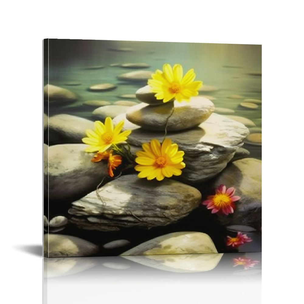 ONETECH Artscope Canvas Prints Wall Art - Japanese-style Black Stone ...