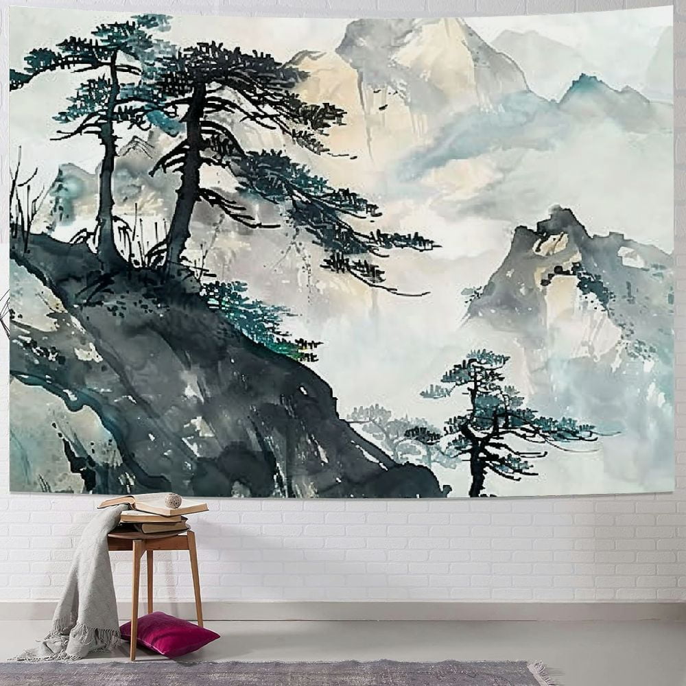 ONETECH Asian Tapestry Scenic Artwork Tapestries Wall Art Decor ...