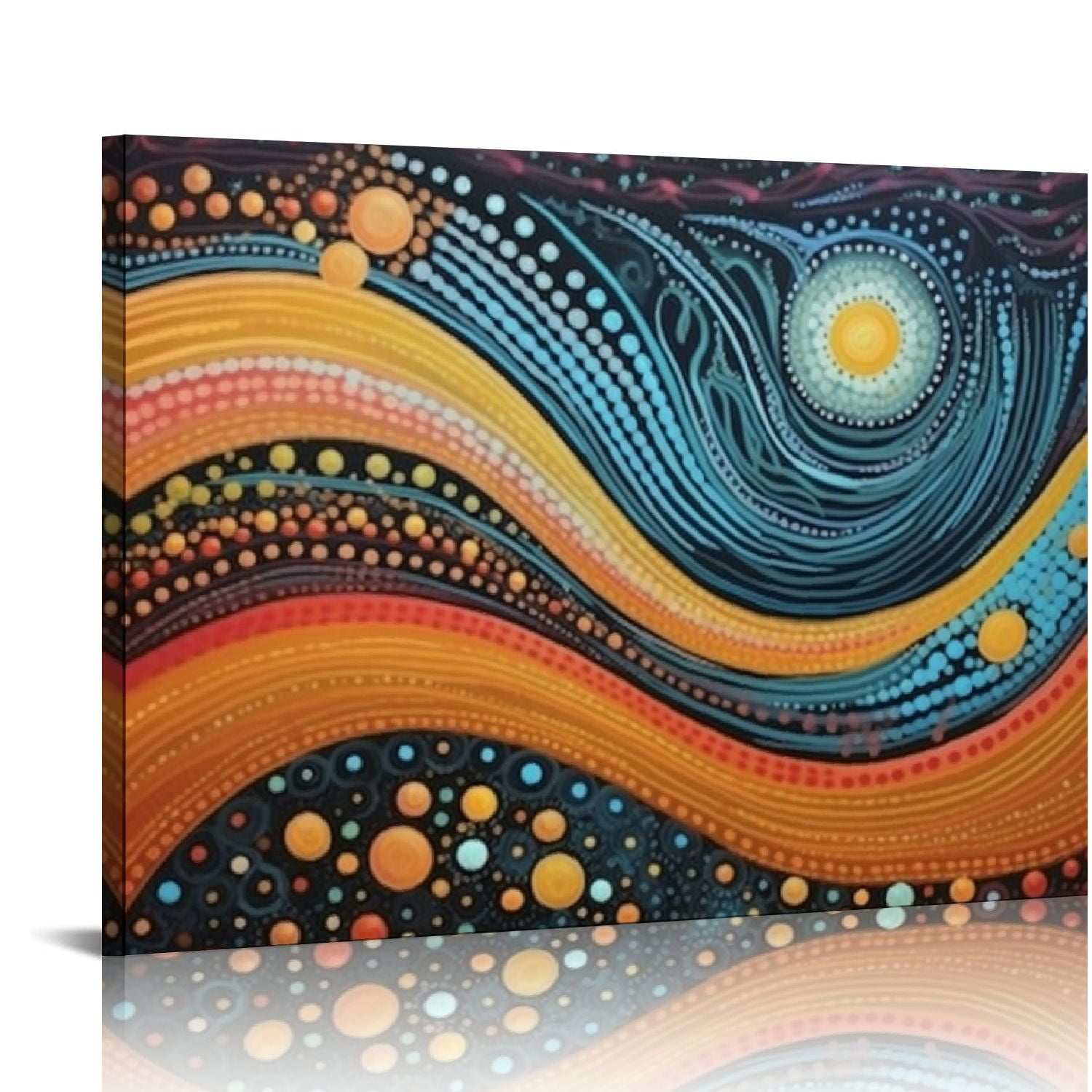 ONETECH Australian Aboriginal Dreamtime Folk Art1 Canvas Wall Art ...