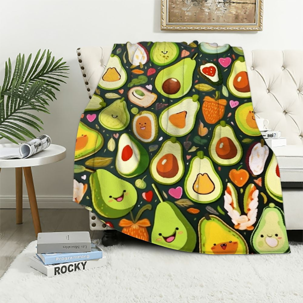 ONETECH Avocado Blanket Gifts,Gifts for Avocado Lovers,Avocado Print ...