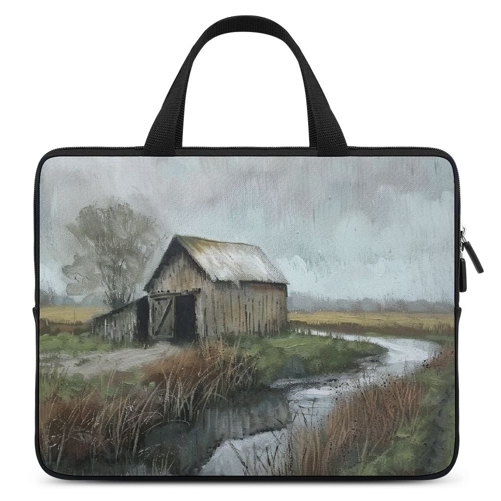 ONETECH Barn Stream Field Laptop Sleeve Carrying Bag Diving Fabric Soft ...