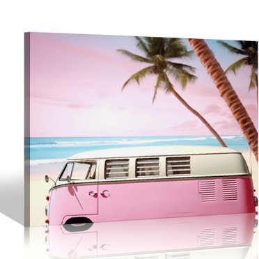 LED Lighted Lighthouse Seaside Beach Scene Canvas Wall Art 15.75" x 23. ...