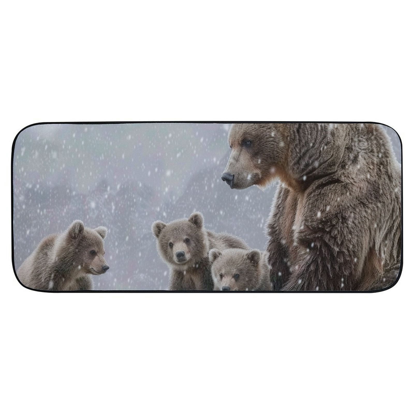 ONETECH Bear Cubs Rock Door Mats Non-Slip Durable Entrance Mat Outside ...