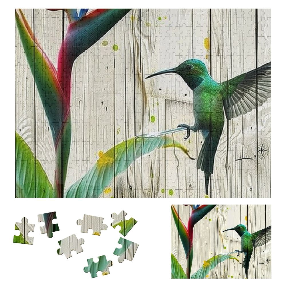 ONETECH Bird of Paradise Flower Wooden Jigsaw Puzzle Challenging ...