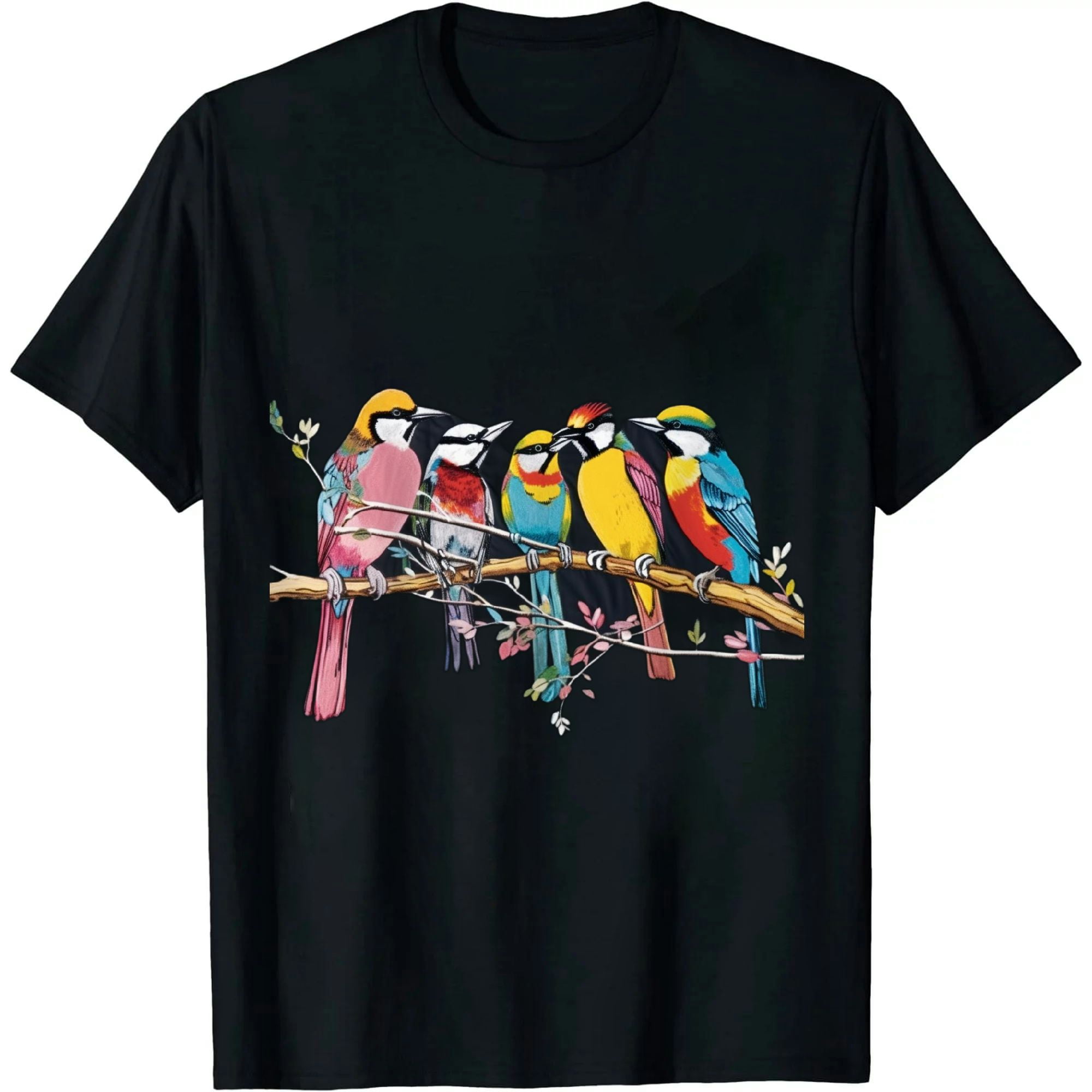 ONETECH Birds On A Branch - Birding Bird Watching Bird Watcher T-Shirt ...