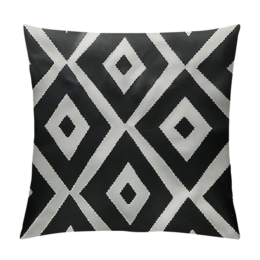 ONETECH Black Pillow Cover Boho Aztec Blend Square Decorative Throw ...
