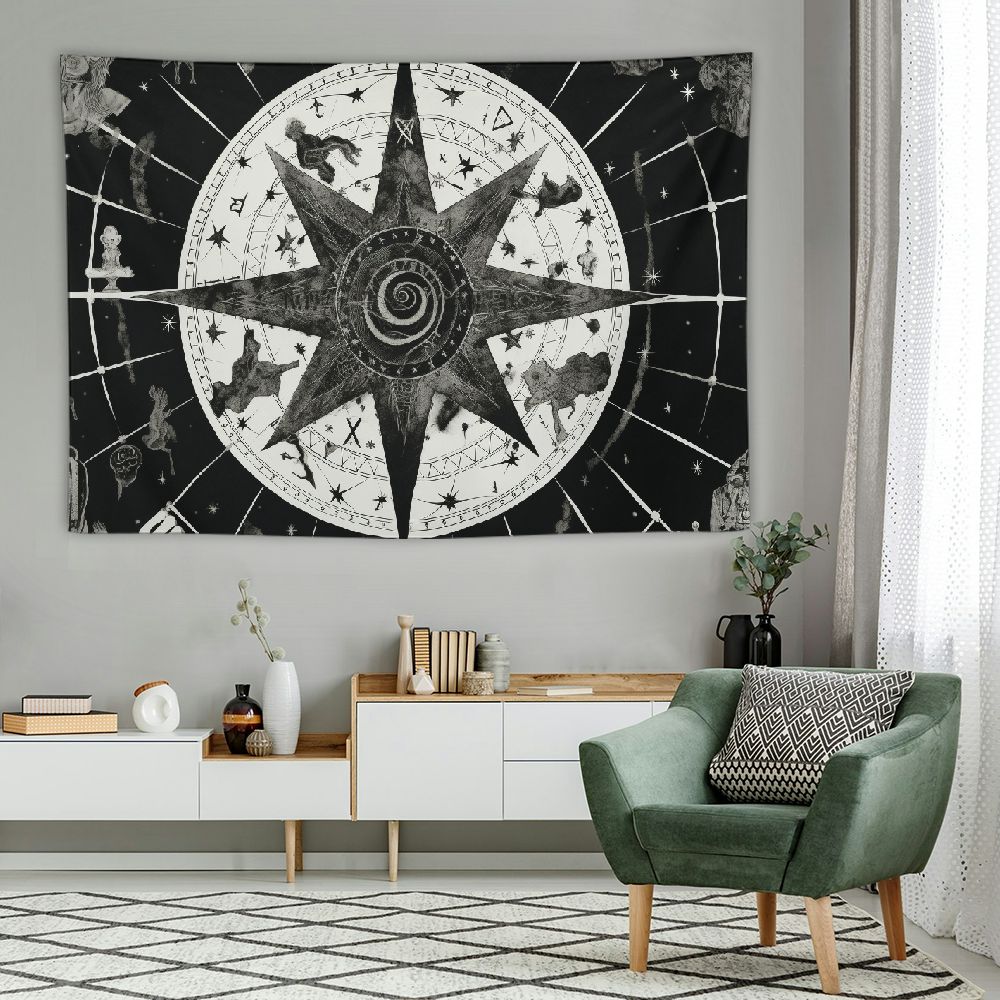 FUMJ Black and White Tapestry Constellation Zodiac Tapestries for ...