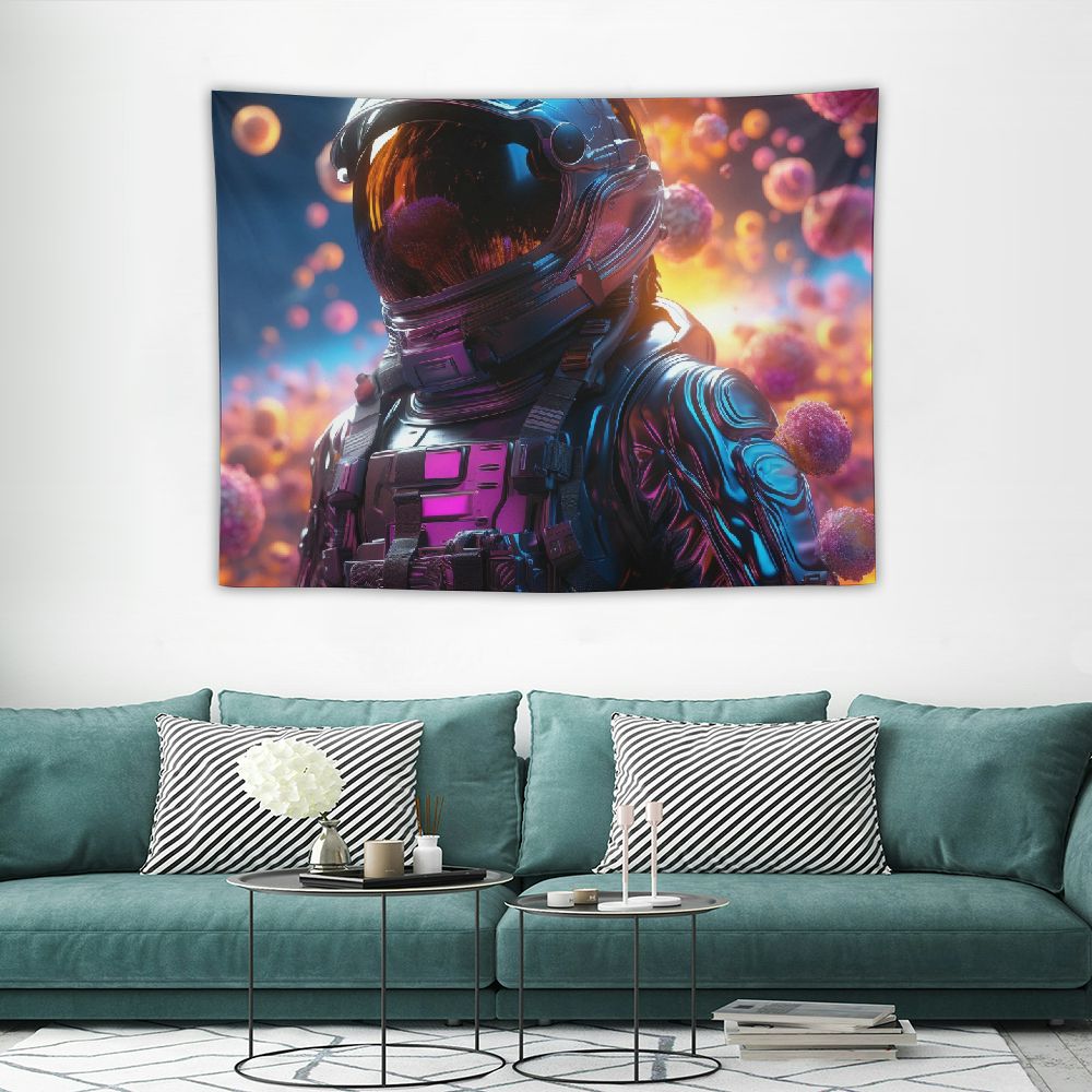 ONETECH Blacklight Tapestry Trippy Astronaut Tapestries Space Tapestry ...