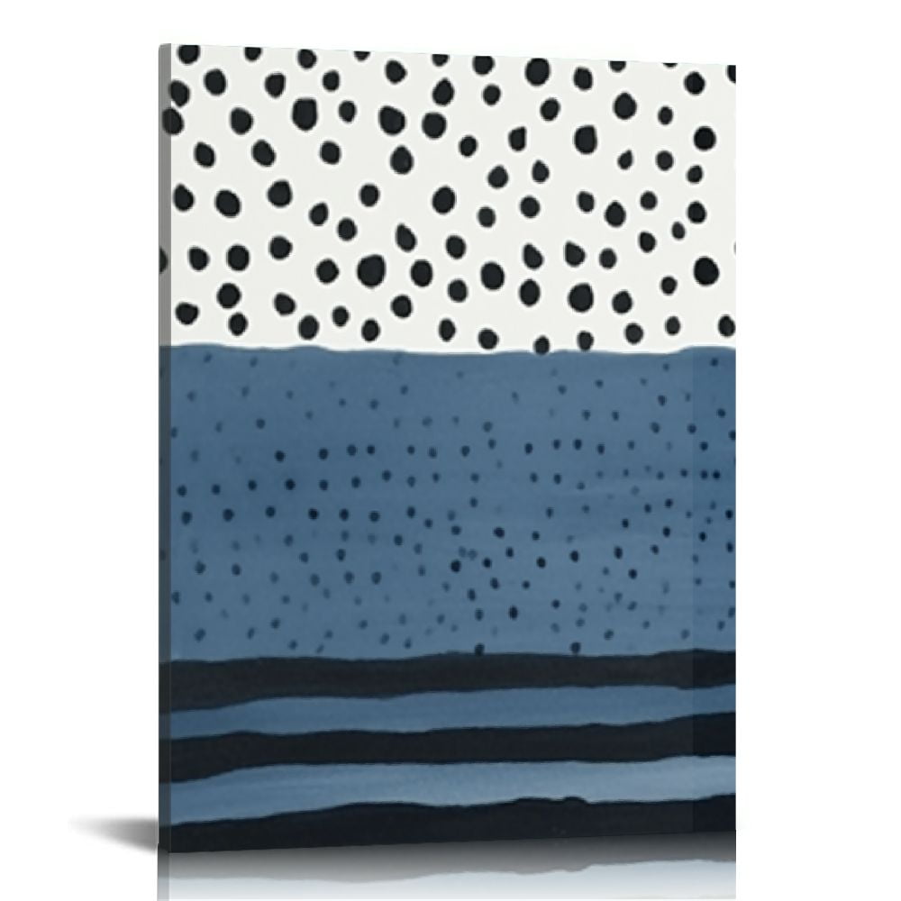 ONETECH Blue Canavs Wall Art for Living Room Decor Abstract Blue and ...