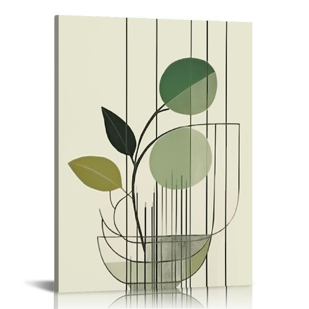 ONETECH Boho Canvas Wall Art, Mid Century Modern room Decor, Minimalist ...