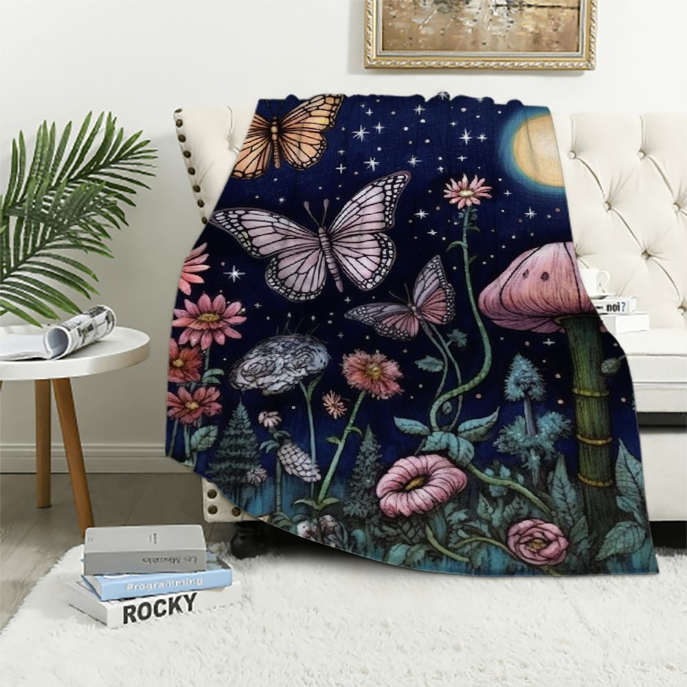 ONETECH Boho Throw Blanket Reversible Cotton Bohemian Hippie Room Decor ...