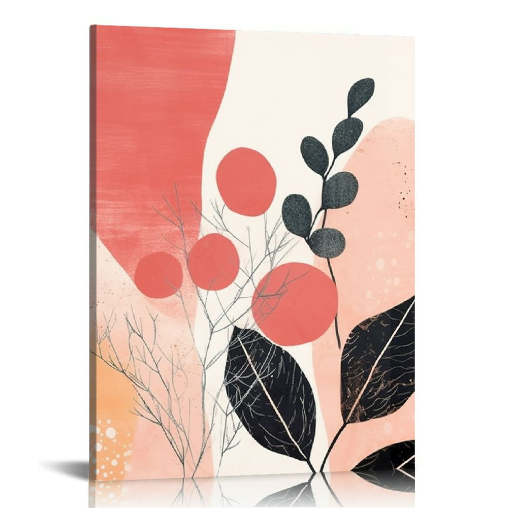 ONETECH Boho Wall Art-Bohemian Canvas Wall Art, Mid Century Modern Canvas Print for Room Decor ...