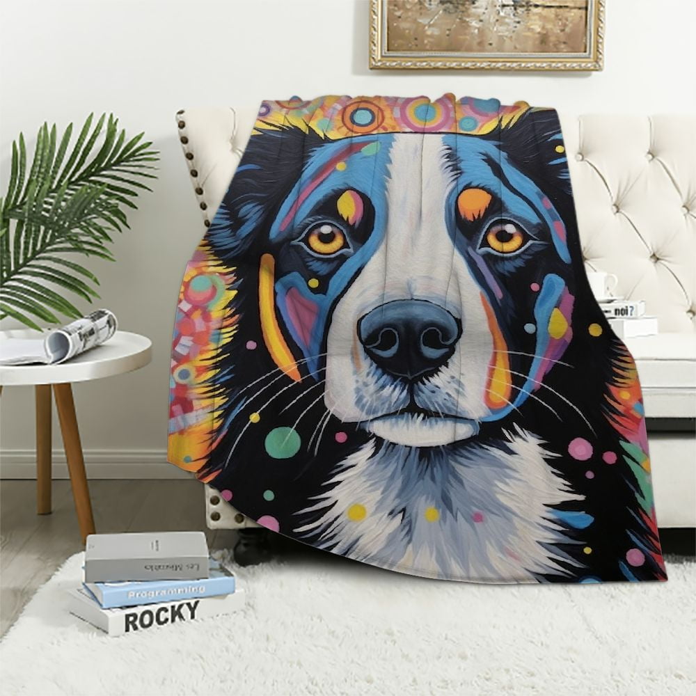 ONETECH Border Collie Gifts, Border Collie Blanket for Border Collie ...
