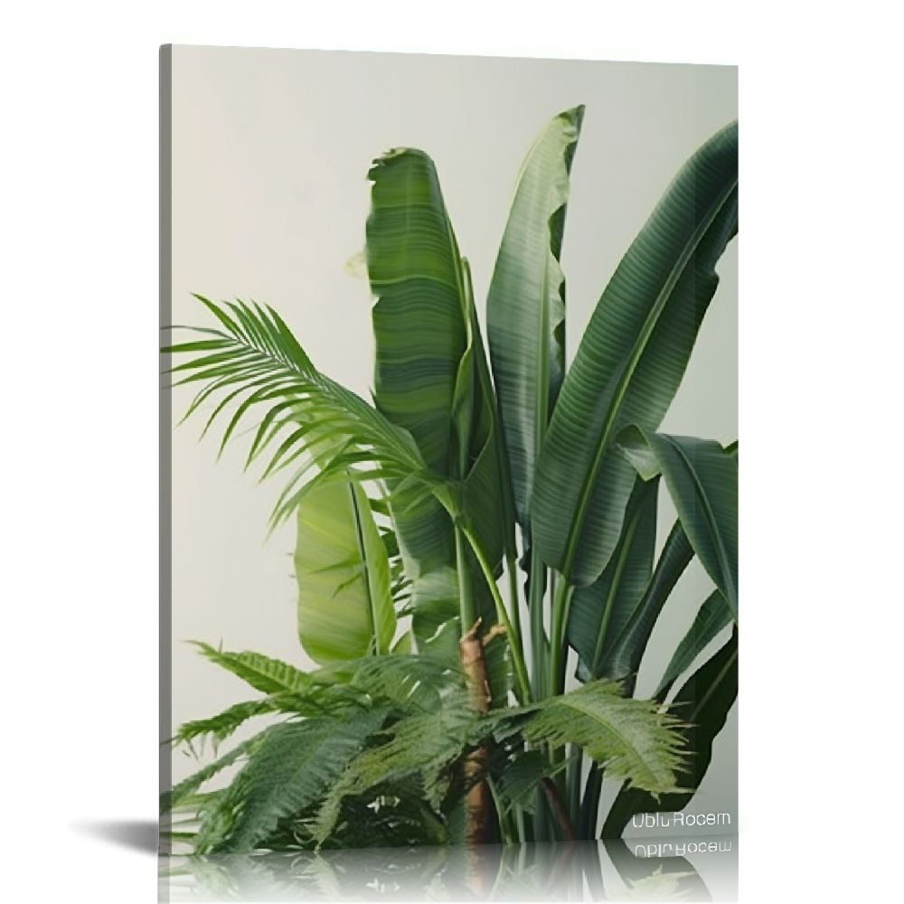 ONETECH Botanical Wall Art Prints Tropical Leaves Decor Plant Leaf Wall ...