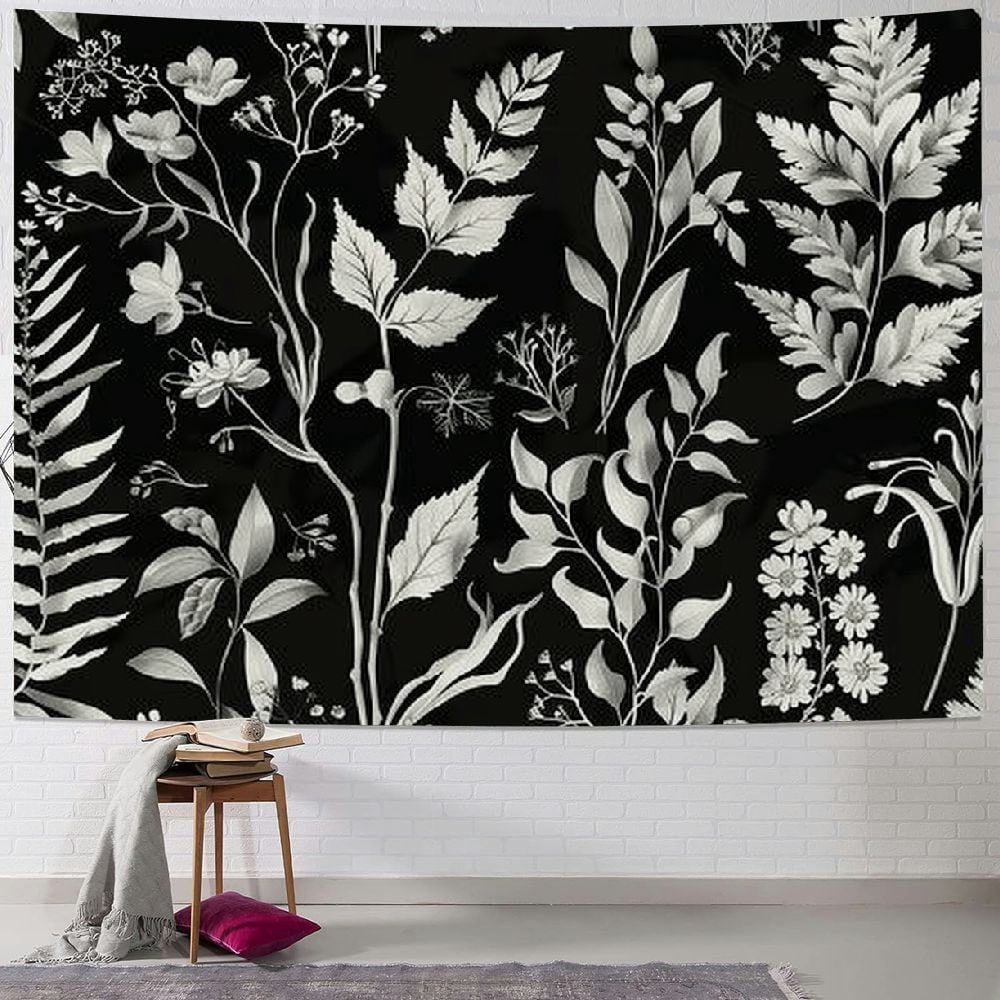 ONETECH Botanical Wall Hanging Tapestry Eucalyptus Vintage Simple Sage ...