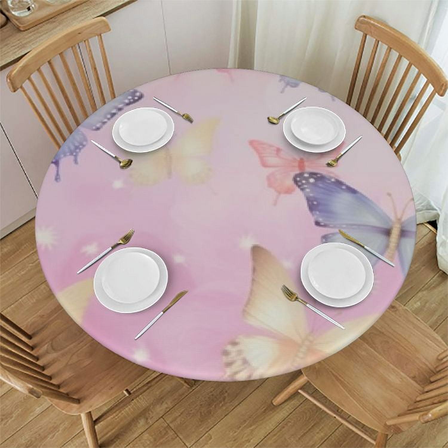 ONETECH Butterfly Tablecloth Pastel Tablecloth Butterfly Table Cloth ...