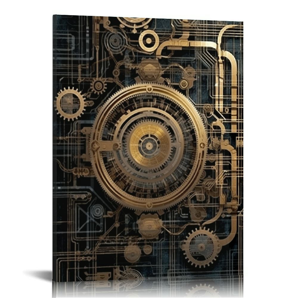ONETECH Canvas Print Wall Art Set Electronic PC Motherboard Circuit ...