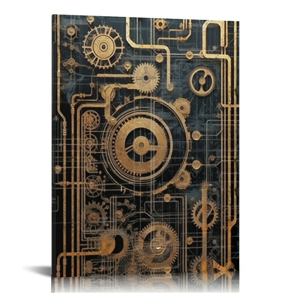 ONETECH Canvas Print Wall Art Set Electronic PC Motherboard Circuit ...