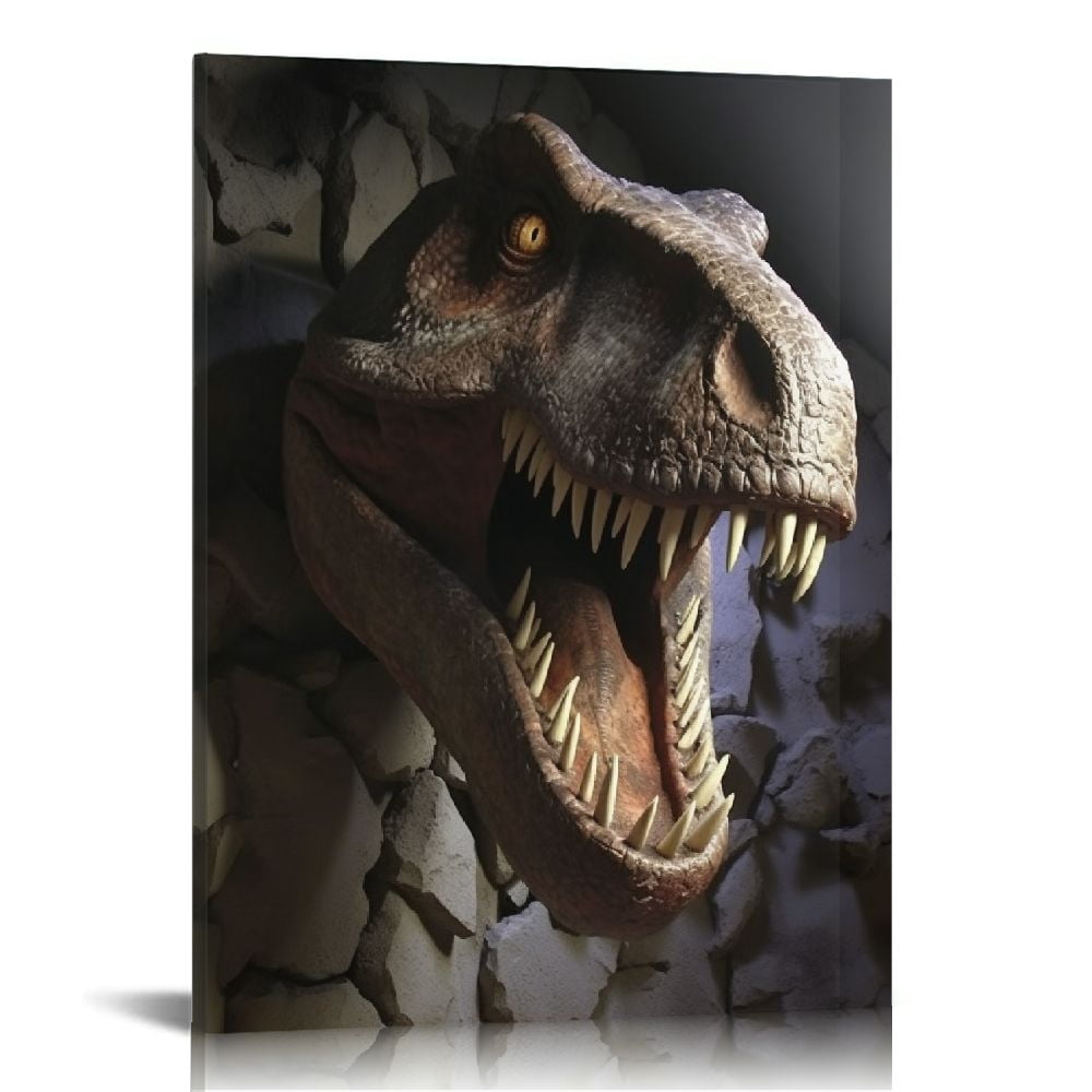 ONETECH Canvas Print Wall Art Tyrannosaurus Rex Dinosaur Pictures Print ...