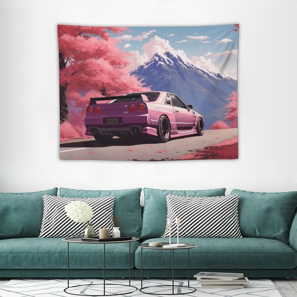 ONETECH Car Tapestry Wall Hanging Decor, Wall Art for Bedroom Living ...