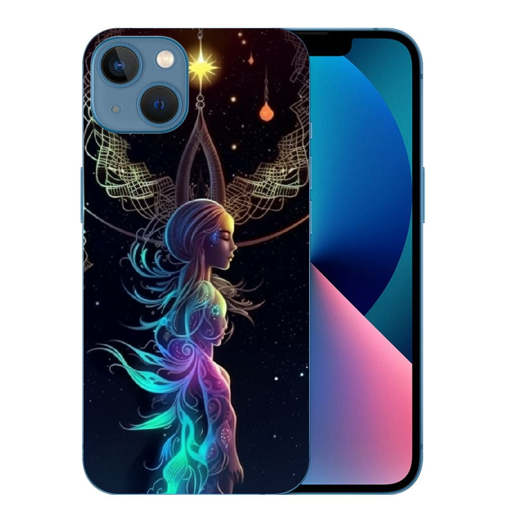 ONETECH Case Compatible with iPhone 15, Nebula Moon and Sun case for ...