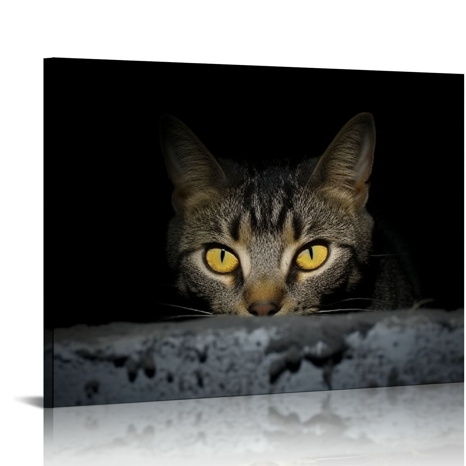 ONETECH Cat Animal Wall Art Canvas Living Room Poster Pictures Bedroom ...