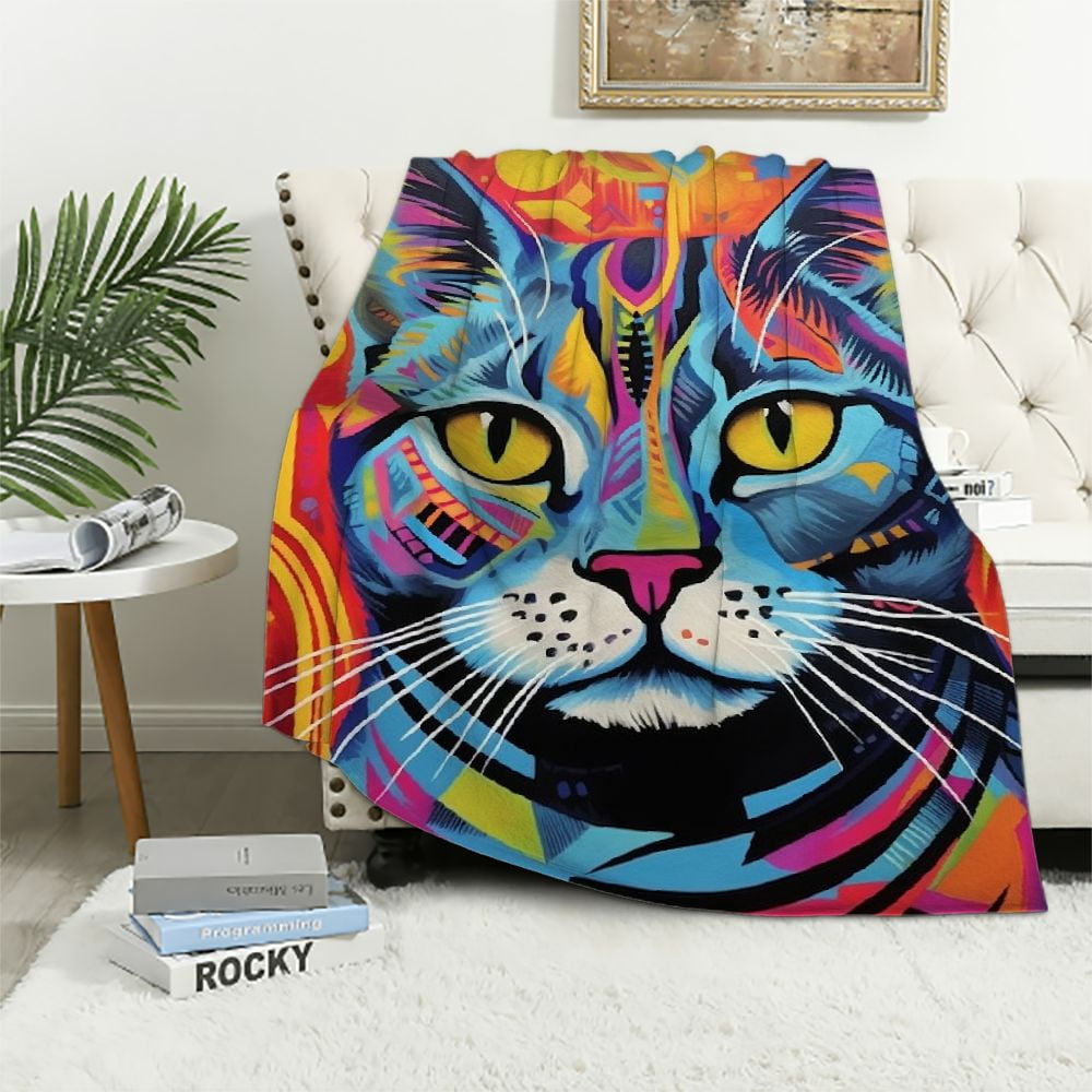 ONETECH Cat Gifts Blanket, Cute Kitten Cat Blanket, Cat Gifts for Cat ...