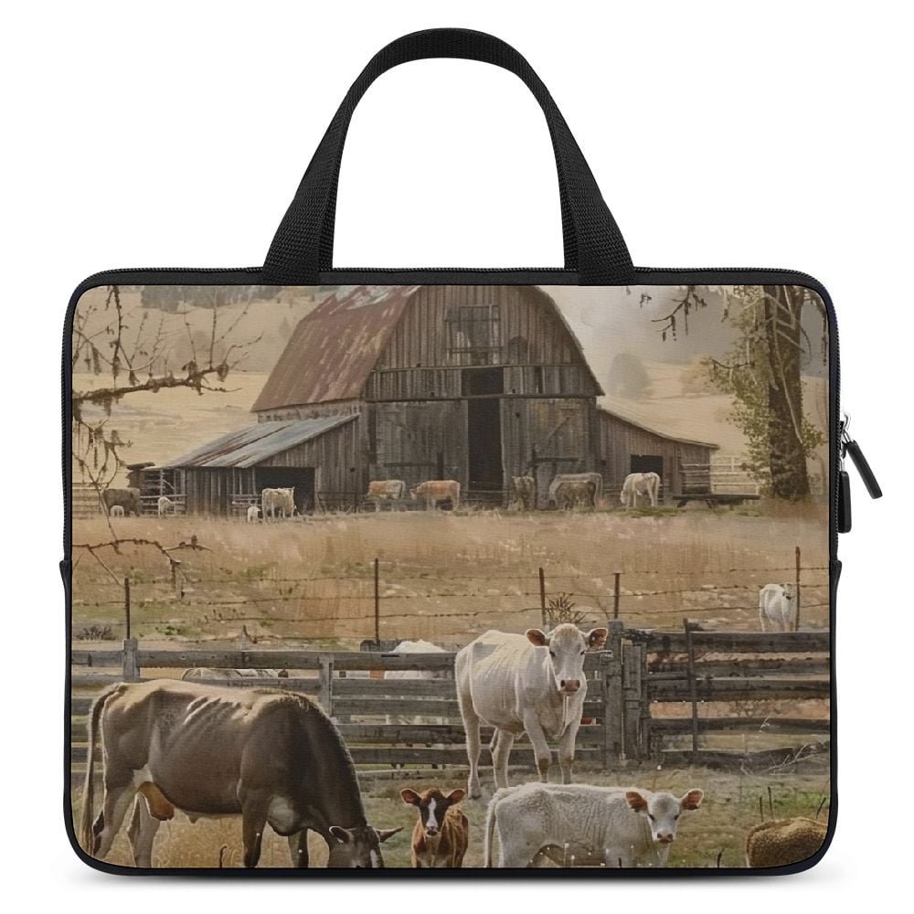 ONETECH Cattle Barn Horse Laptop Sleeve Carrying Bag Diving Fabric ...
