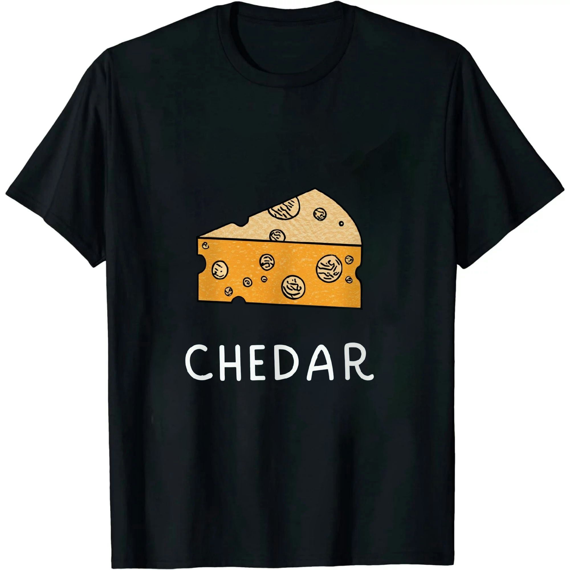 ONETECH Cheddar Cheese Funny College Team Mascot English Word T-Shirt ...