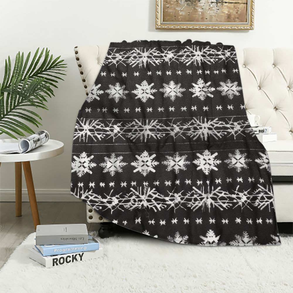 ONETECH Christmas Throw - Large Fluffy Blanket Throw Over for Bed, Sofa ...