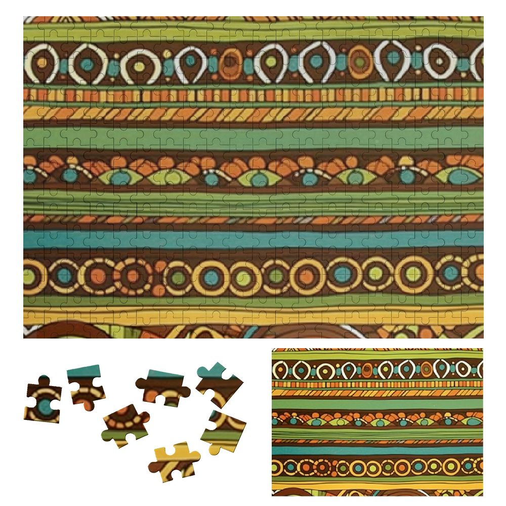 ONETECH Circles Lines Colorful Wooden Puzzle Game Toy Gift for Family ...