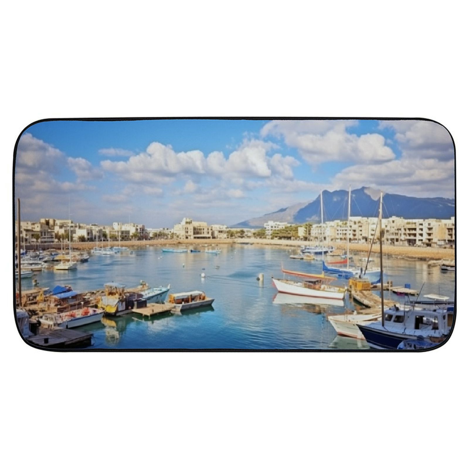 ONETECH City Skyline Outside Entry Yard Floor Patio Felt Square Mat 19. ...