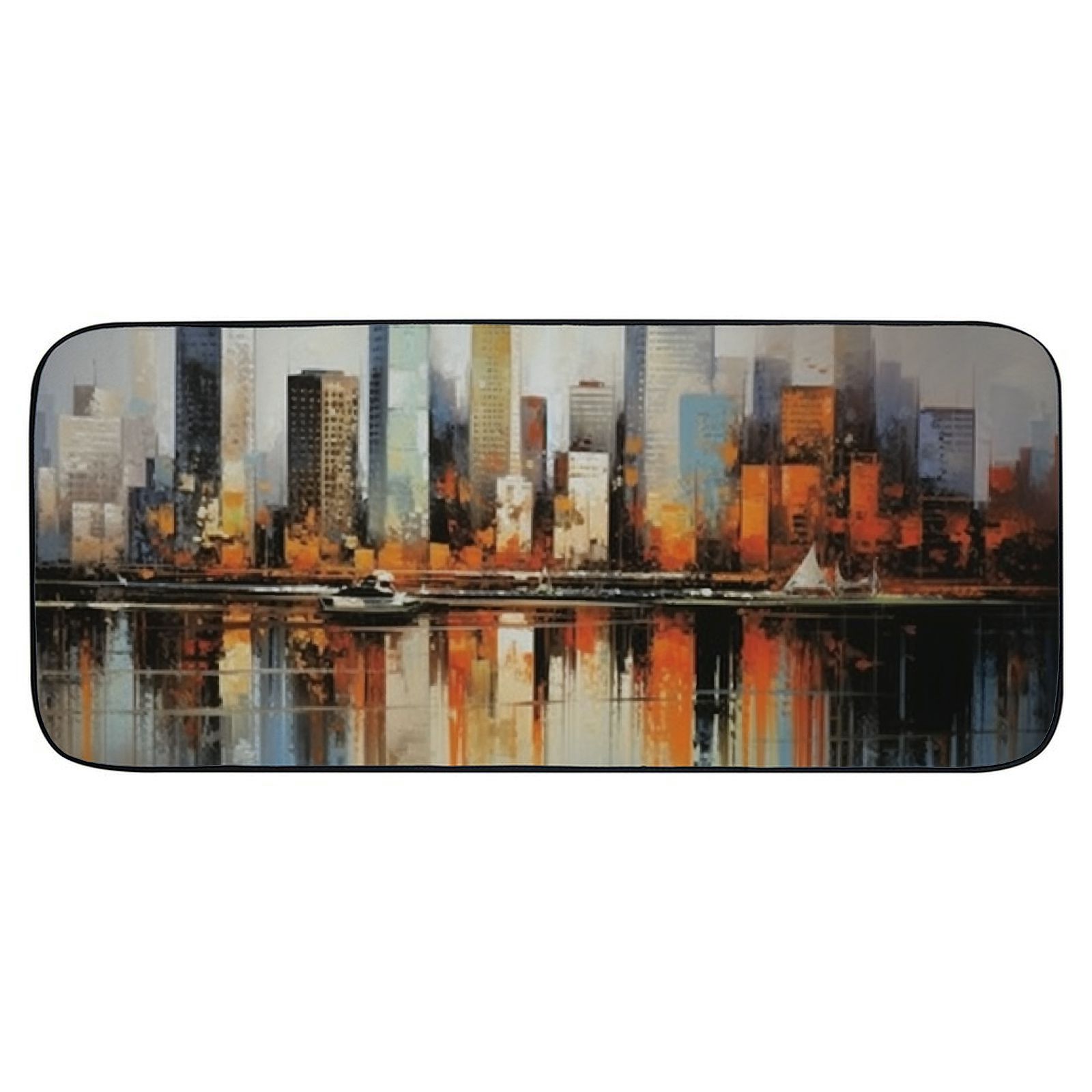 ONETECH City Skyline Reflection Door Mat Indoor/Outdoor/Front Door ...