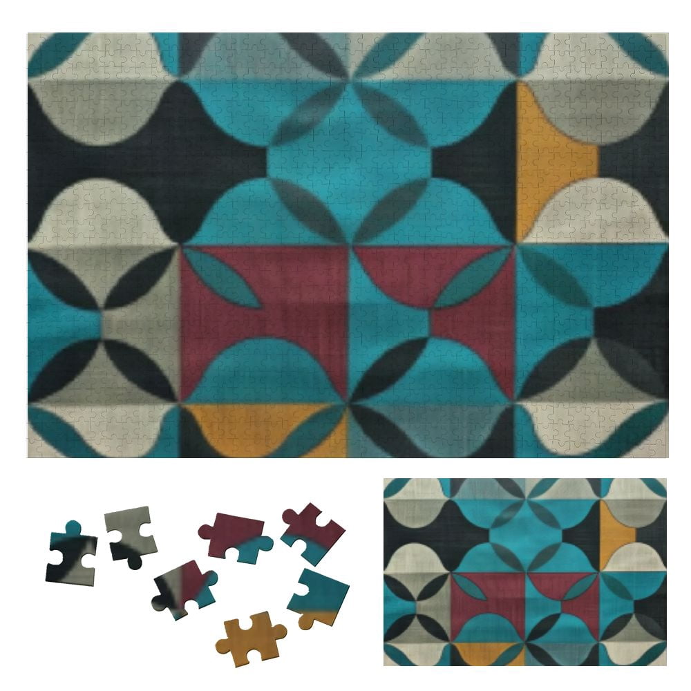 ONETECH Clover Elegant Floral Flower Lucky Four-Leaf Clover Teal Grey ...