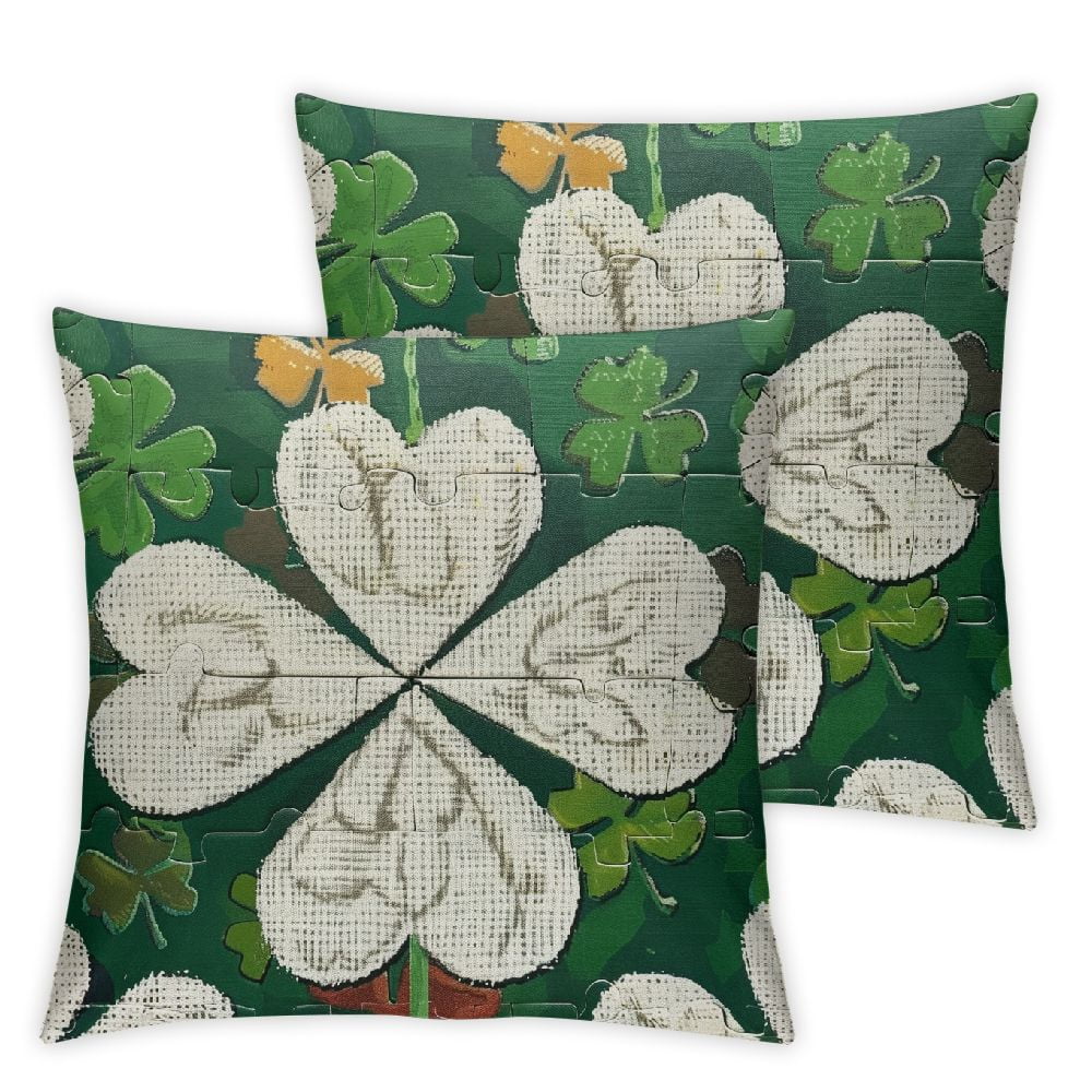 ONETECH Clover Envelope St Patricks Day Green Throw Pillow Cover ...