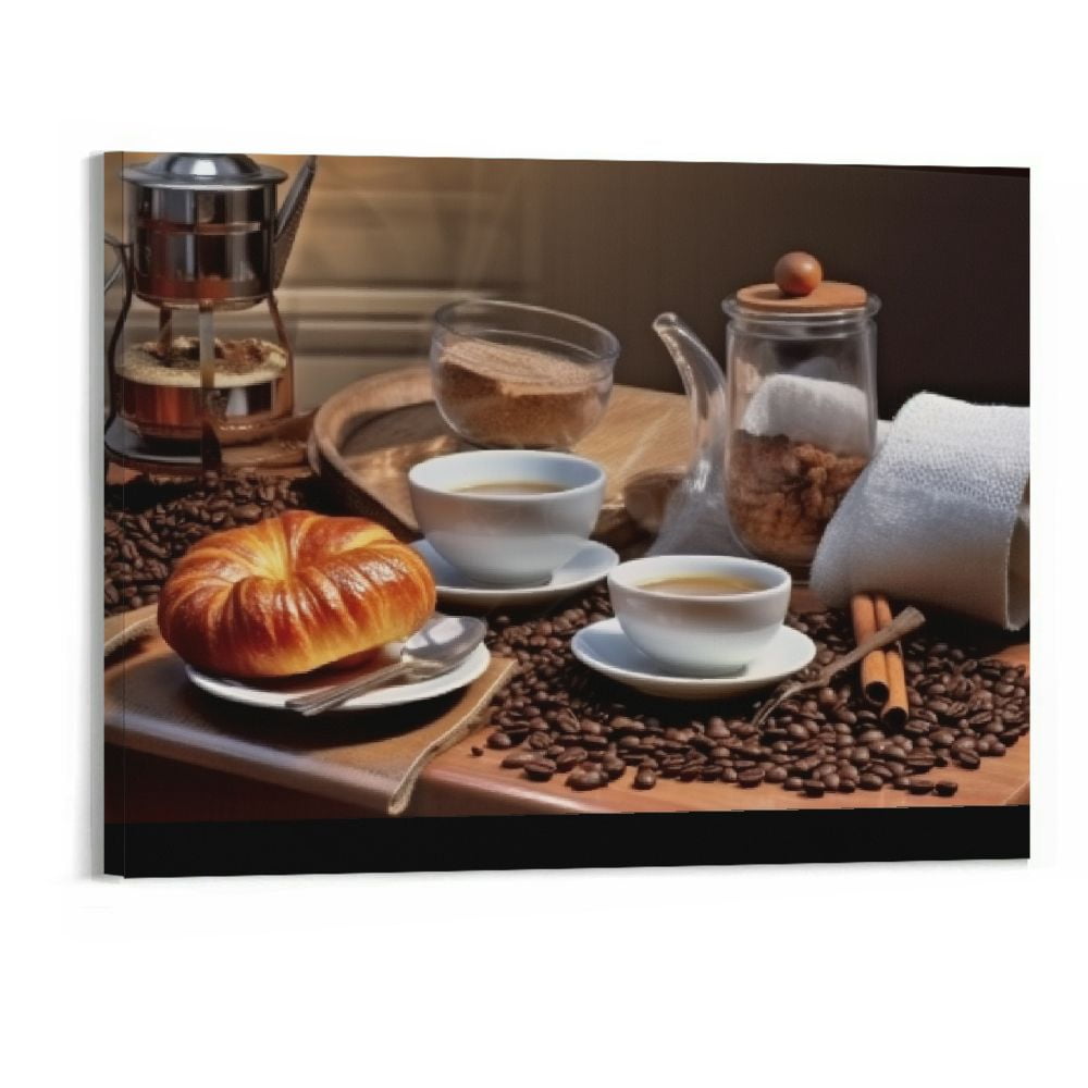 ONETECH Coffee Canvas Art Pictures Wall Decor Kitchen Prints Poster ...