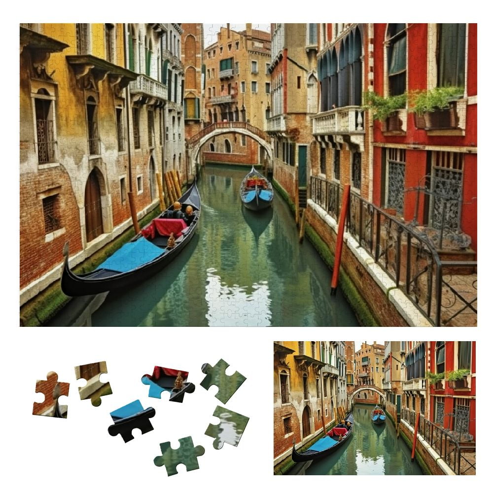 ONETECH Collection - Venice Canal Puzzle for Adults and Children - Ages ...