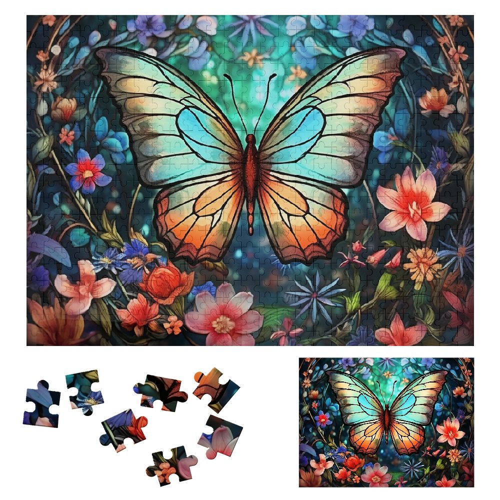 ONETECH Colorful Butterflies Jigsaw Puzzle for Adults, Stunning Artwork ...