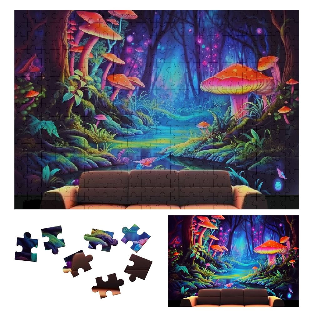 ONETECH Colorful Forest Wooden Jigsaw Puzzle for Adults and Kids ...