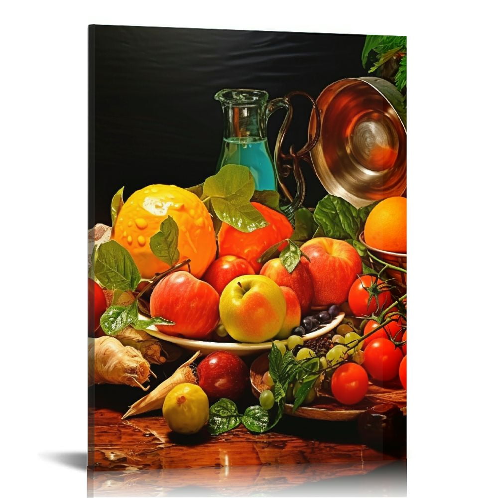 ONETECH Colorful Various Vegetables and Fruit Wall Art Painting The ...