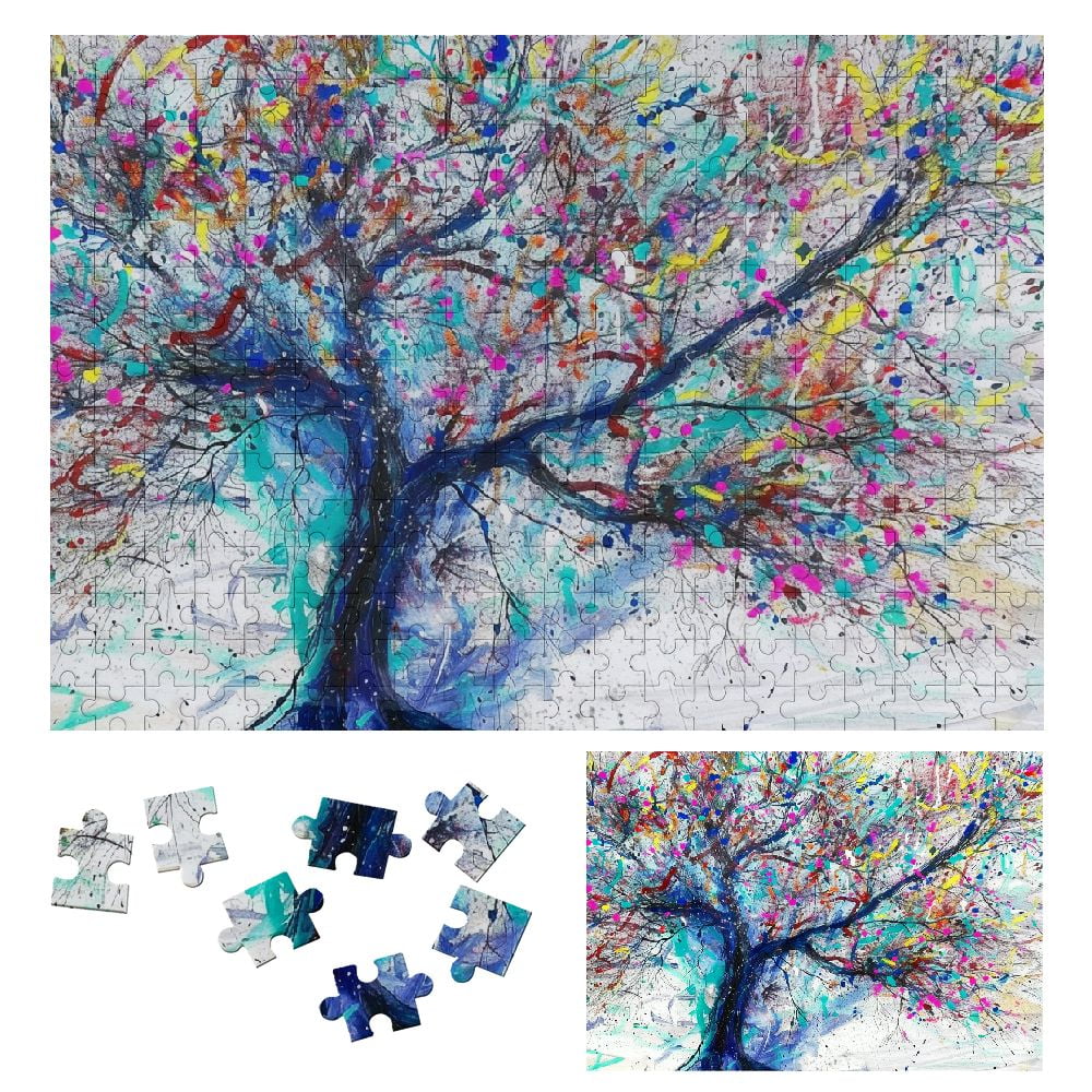 ONETECH Colors Tree Detailed Wooden Puzzle for Adults and Kids 300 PCS ...