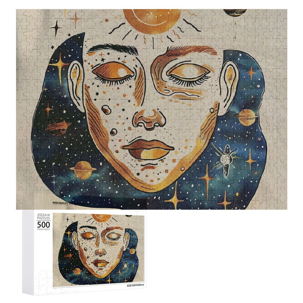 ONETECH Cosmic Space Art Wooden Puzzle for Adults and Kids 500 PCS ...
