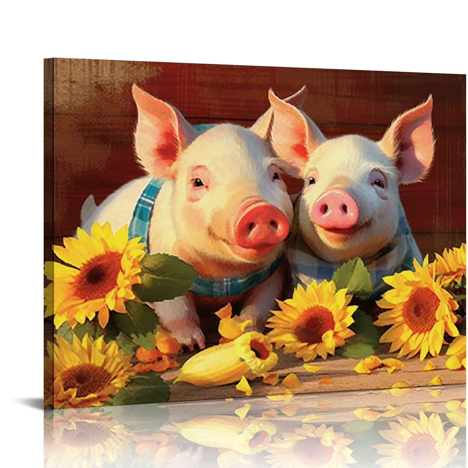 FUMJ Cute Pig Metal Tin Sign, Retro Poster Garage Kitchen Wall Plaque ...