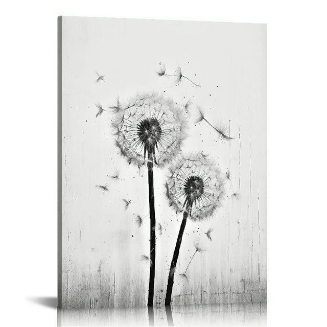 ONETECH Dandelion Wall Art - Botanical Poster, Plant Pictures Wall Art ...