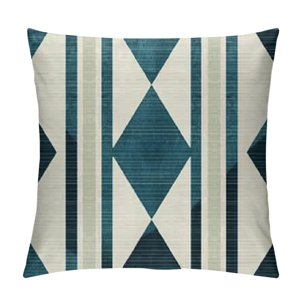 ONETECH Decorative Outdoor Throw Pillow Covers Waterproof Geometry ...