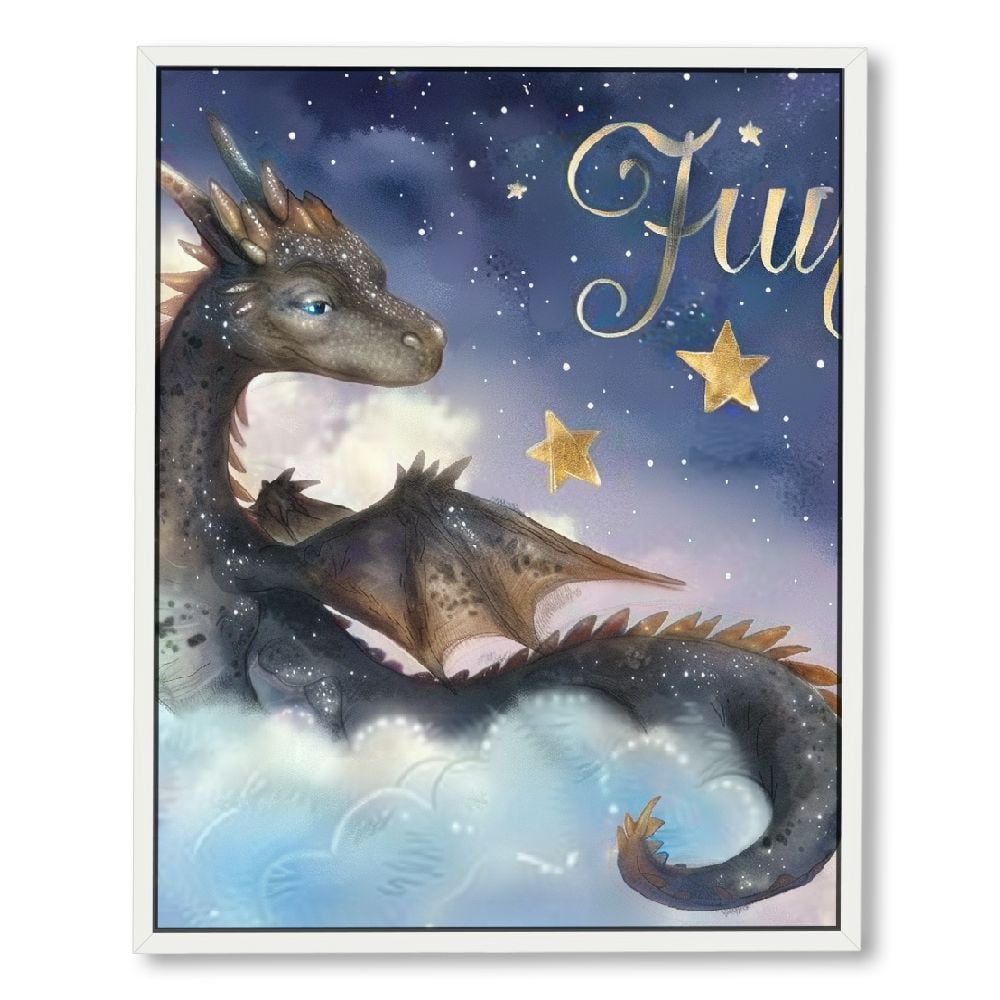 ONETECH Dinosaur canvas Wall Art Nursery Wall Decor Cute Dream Dinosaur ...