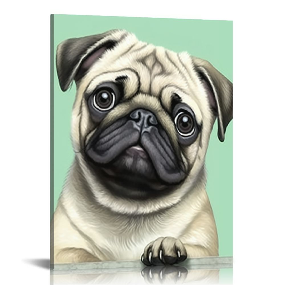 ONETECH Dog Wall Posters Nursery Pictures Wall Decor Cute Dogs Canvas ...