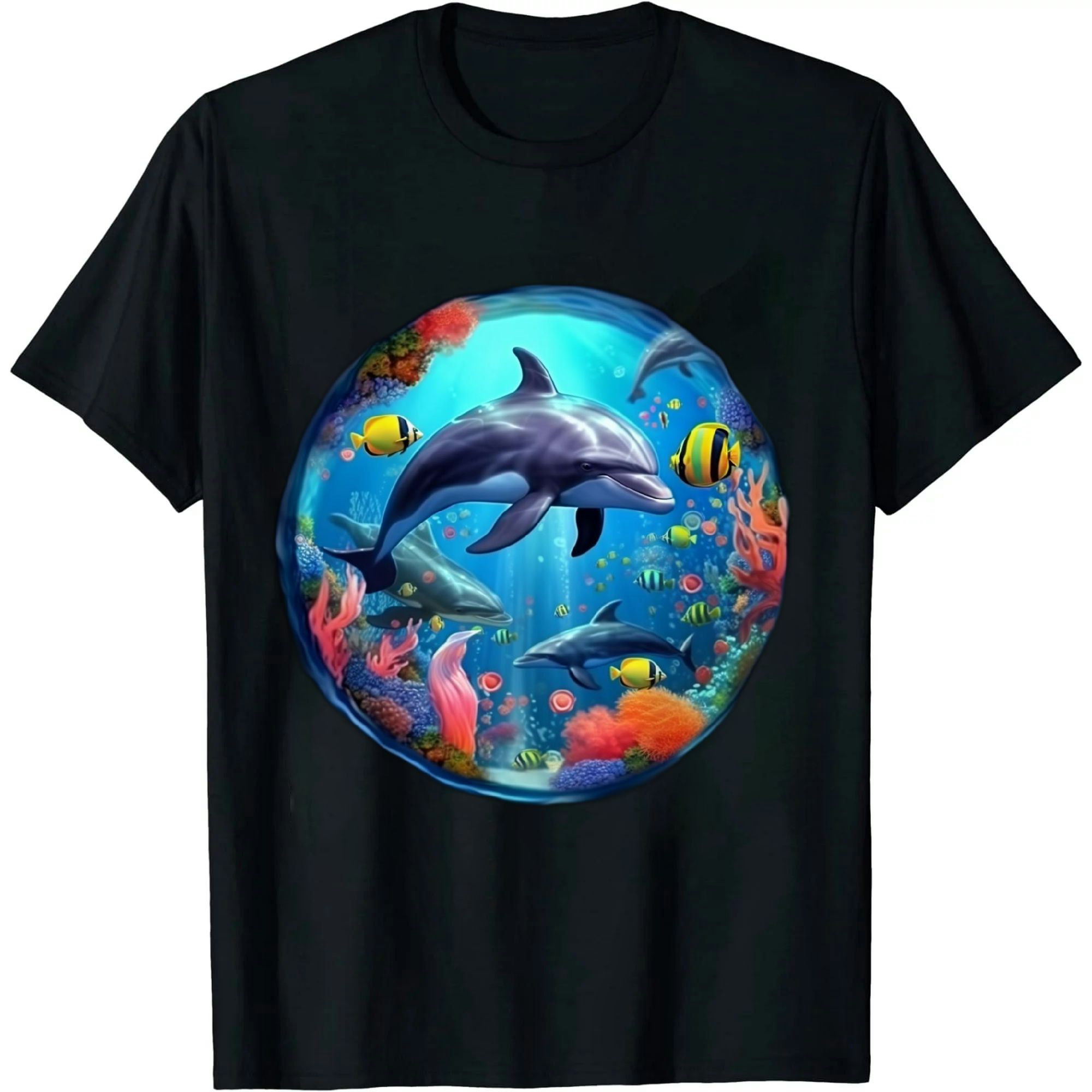 ONETECH Dolphin Sea Life Save the Ocean Marine Biology Aquarium T-Shirt ...